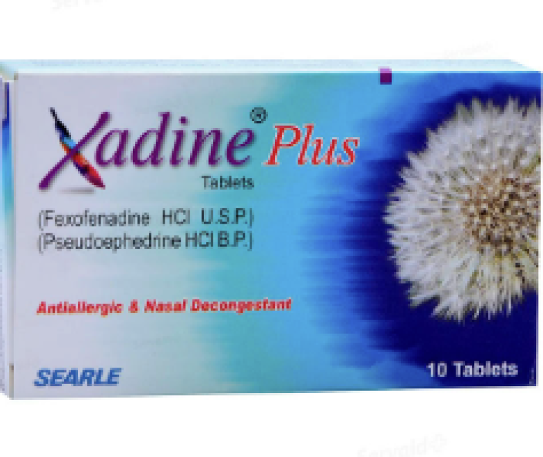 Buy Original Xadine Plus 120MG/60MG Tab German in Pakistan ...